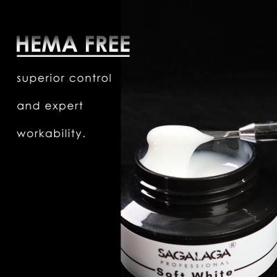 China Private Labels Soft White Color Nails Gel Uv Jelly Gel Builder Nail Extension Hard Gel for Nails in Jar for sale