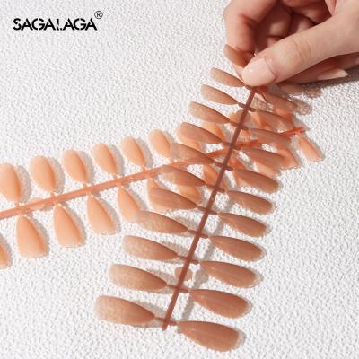 China Low Quantity Colored Transparent Press on Nude Nail Tips With Logo French Style XXL for Mixed Color Nail Art Salon and Salon for sale