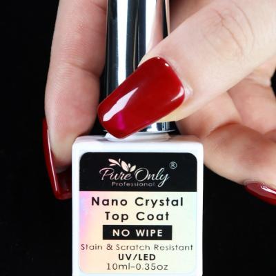 China Long-Lasting High Gloss UV Gel Top Coat No Wipe and LED Lamp Cure Time 30s for Salon Results for sale