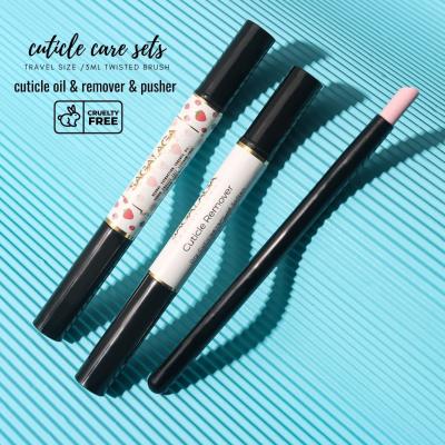 China Cuticle Softener Remover Nail Pusher Tool Kit with 14 Scented Cuticle Oil Pens in Customized Individual Box for sale