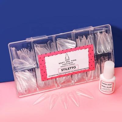 China Transparent False Nails Decoration Glue SAGALAGA Customized Nail Tips Adhesive for Press on Nails for sale