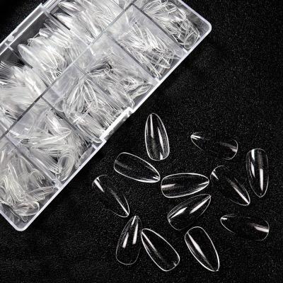 China MSDS Certification Customized Accepted Designer Luxury 500Pcs Salon Fakenail False Long Ballet Virtual French Nail Tips for sale