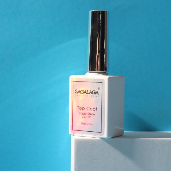Quality Professional Full Set Acrylic Nail Top Coat and Base Coat Kit SAGALAGA No Wipe Gel Polish for Long Lasting Results for sale