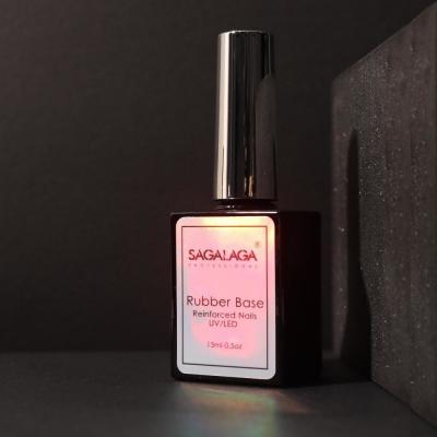 China Private Label Uv Gel Nail Polish Non Toxic Rubber Base Coat Soak Off Led Lamp Strong Adhesive Gel for Nail Nail Art Products for sale