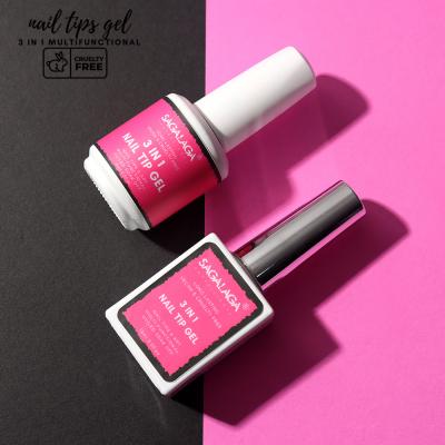 China OEM/ODM Non-Toxic Strong Adhesive Soft Tips Gel Polish Tips Glue Gel for Press on Nail Uv Gel for sale