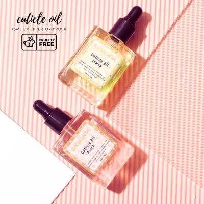 China Vitamin E SAGALAGA Nail Cuticle Oil Square Dropper Bottle Custom Logo Nail Care Fruit Flower Oil for Cuticle Format DROPPER for sale
