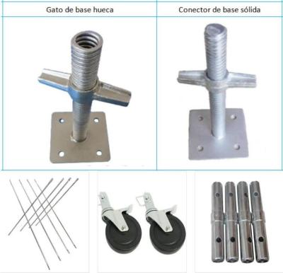 China Electro Galvanizado Base Jack andaime Solução industrial durável à venda