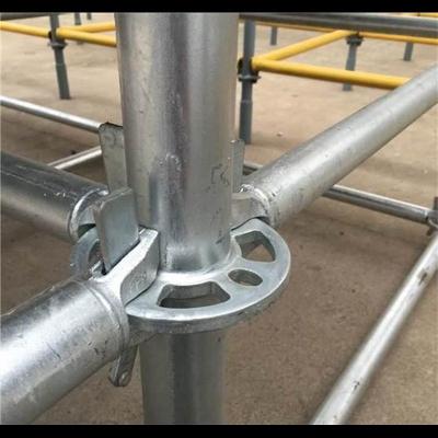 中国 Q235/Q355 材料 カップロック 脚手 敷設器 熱浸し 振動式 リングロック 脚手 システム 販売のため