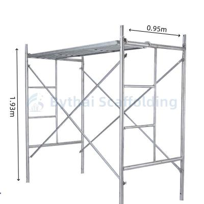 Cina Pittura Q235 Full Set Mason Frame Scaffold in acciaio con serratura a gravità Servizio OEM in vendita