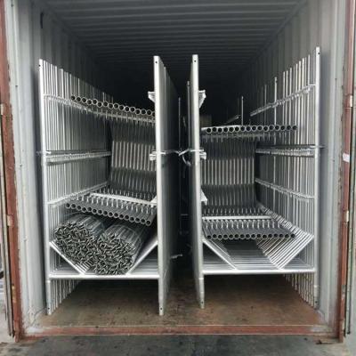 Cina Resistenza alla corrosione Q195 Cornice tubolare in acciaio Scaffolding Leggera e facile da assemblare in vendita