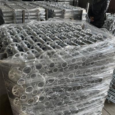 Cina HDG Q355 48,3 mm 3m EN12811 Certificato Wedge Tubulare Ringlock Scaffolding 8 mm Spessore dell'anello in vendita