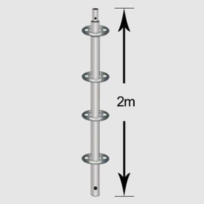Cina Galvanizzato Q355 1.5m EN12811 Scaffolding Ringlock Standard Rosette System in vendita