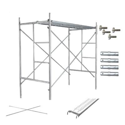 Cina Wholesale Scaffolding Construction Staging Quick Setup H Frame System with Catwalk in vendita