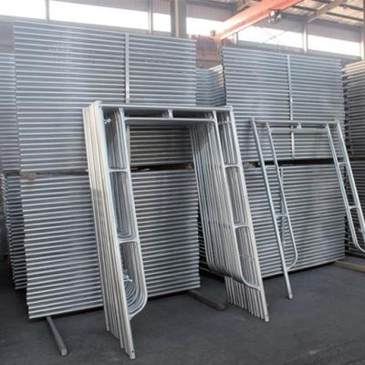 Cina In polvere rivestita Q355 Acciaio 5' x 4' Walk Through Frame Scaffolding per alta flessibilità e servizio OEM in vendita