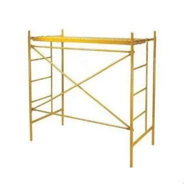 Cina 5ft x 5ft Frame Scaffolding Mason S-Style Double Yellow Powder Coated Q355 Steel Robusto e sicuro per la costruzione in vendita