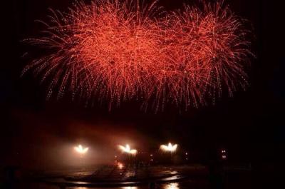 China Fogos-de-artifício exteriores feitos sob encomenda do feriado do amarelo 1.4G com efeito do crisântemo à venda