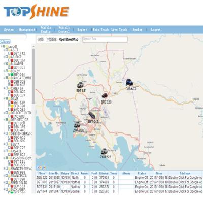 China A Web do perseguidor do veículo de VT310N SMS GPS baseou o sistema de segurança para a gestão da frota à venda