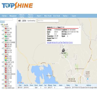 China Anti theft Vehicle GPS Tracker with Cut off Engine and Over Speed Alarm for sale