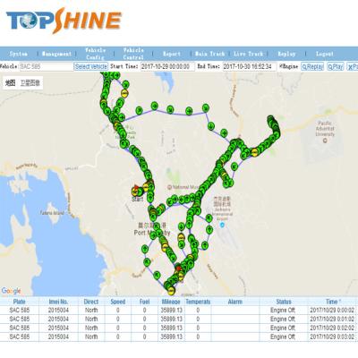 China Anti theft Vehicle GPS Tracker with Cut off Engine and Over Speed Alarm for sale