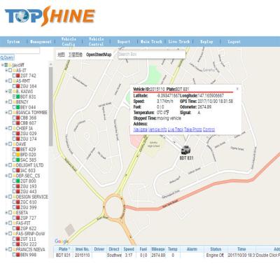 China Fleet Tracking Solution GPS Vehicle Tracker with Two way communication for sale