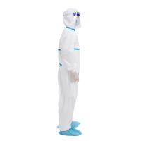 China PPE SMS Disposable Protective Coverall Elastic Cuff 30-70gsm CE ISO13485 for sale