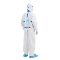 China PPE SMS Disposable Protective Coverall Elastic Cuff 30-70gsm CE ISO13485 for sale
