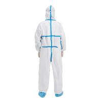 China PPE SMS Disposable Protective Coverall Elastic Cuff 30-70gsm CE ISO13485 for sale