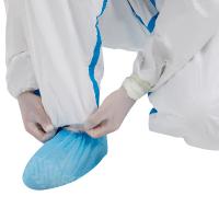 China PPE SMS Disposable Protective Coverall Elastic Cuff 30-70gsm CE ISO13485 for sale