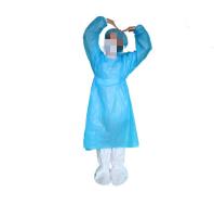 China Disposable Isolation Gown PP Material with Elastic Knitted Cuffs CE Certified Sizes S to XL for sale