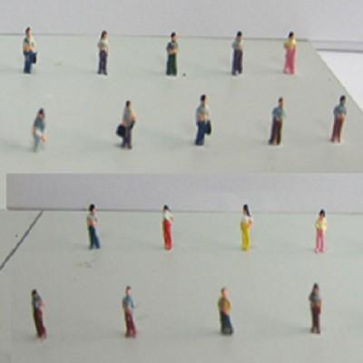 China figuras da cor do boutique do 1:300----colora figuras, figuras pintadas, figuras da escala, figuras modelo à venda