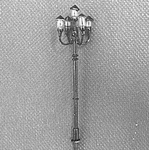 China five light scale lamppost,lighted post,scale lamp,model stuffs,model lamppost for sale