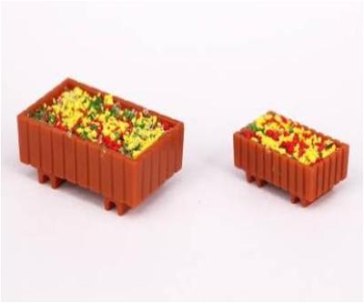 China Camas de flor retangulares quadradas do ABS--escultura modelo da escala, potenciômetros de flor plásticos, materiais modelo à venda