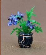 China model potted plant--1:20 model material,decoration fllower,artificial pot,1:25,3CM potted plant for sale