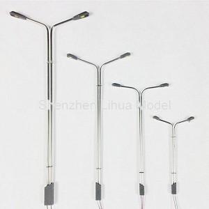 Poste de luz de aço----o cargo de aço, lâmpada leve da escala, metal ilumina-se, poste de luz modelo arquitectónico