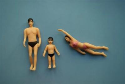 China color swim figures---1:25 swim figures,scale people,model swim figures,model stuffs,ABS people,G guage people à venda
