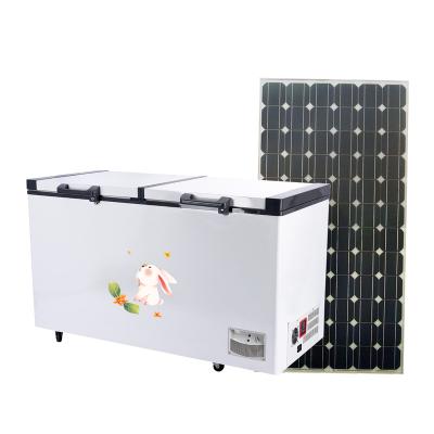 Cina Low Energy Consumption 508L Portable Fridge Freezer Solar Powered DC Compressor Solar Power Display Freezer in vendita