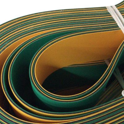 Cina Distanza personalizzata e cintura di trasmissione piatta in gomma di nylon con spessore da 2 a 10 mm in vendita