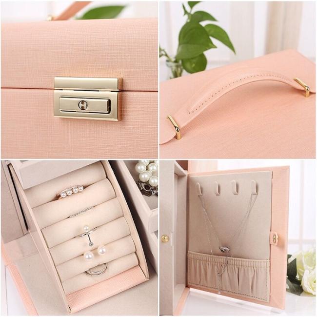 Professional jewelry box display showing craftsmanship and design
