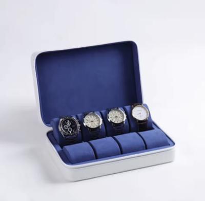 China Household Luxury Collection Men Gift 8 Slots Grid Watch Display Case Custom Logo for sale