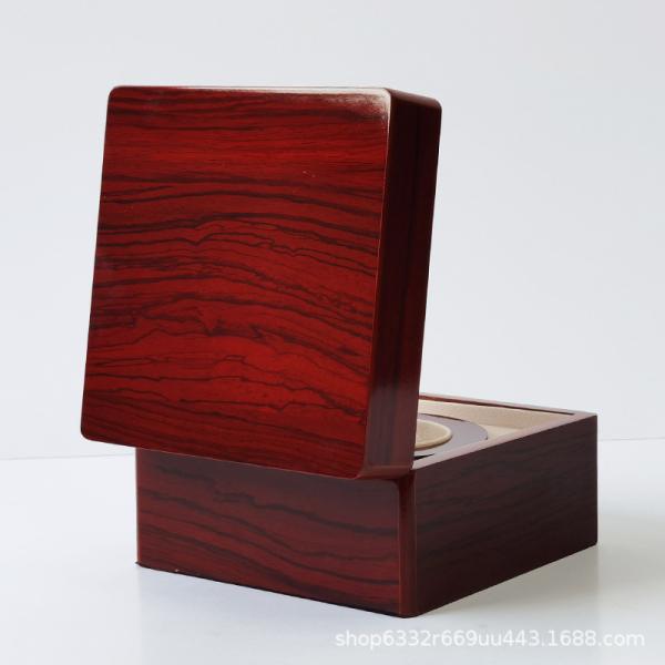Quality Solid Wood Piano Paint Watch Storage Box Red Wood Grain Jewelry Packaging Gift Case for sale