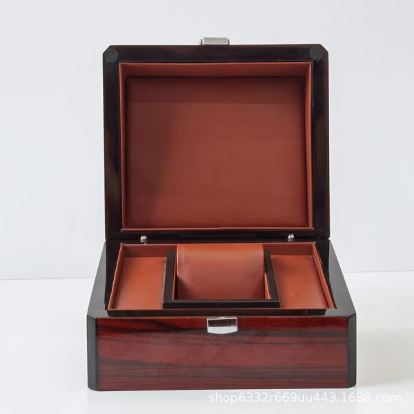 Quality Piano Lacquer Wooden Watch Box Elegant Jewelry Gift Packaging Display Storage Case for sale