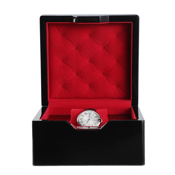Quality Sleek Rectangular PU Watch Box Window Display Jewelry Packaging Storage Gift for sale