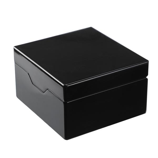 Quality Sleek Rectangular PU Watch Box Window Display Jewelry Packaging Storage Gift for sale