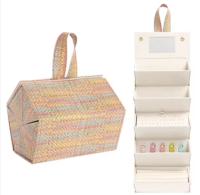 Quality Customized Handmade Leather Jewelry Boxes Hexagon Fold Up Jewellery Storage for sale