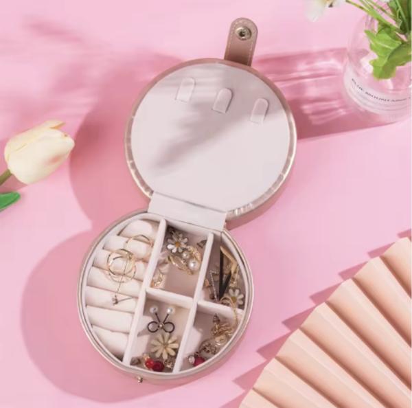 Quality Free Sample Leather Jewelry Organizer Box For Ring Earring Necklace Bracelet Packaging for sale