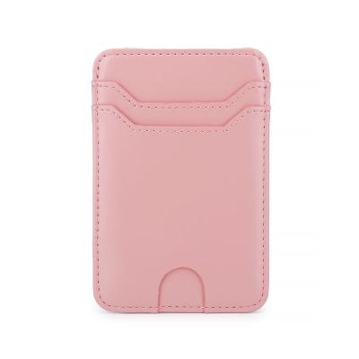 China Women Men PU Leather Credit Card Holders Case Pull Tab Card Holder for sale