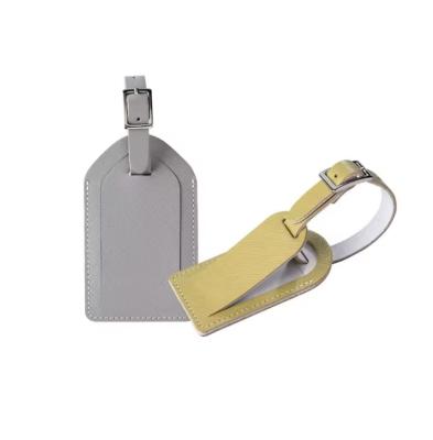 China Customizable PU Leather Passport Holders Luxury Style Travel Luggage Tag Sets for sale