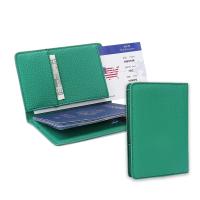 Quality PU Leather Multi Pocket Travel Organizer Passport Slot Card Holder Cash Ticket for sale