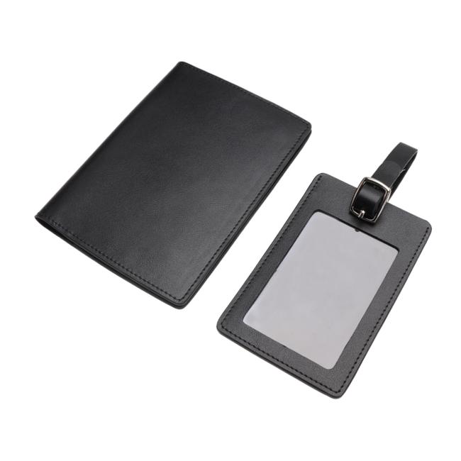 Personalized leather passport cover design