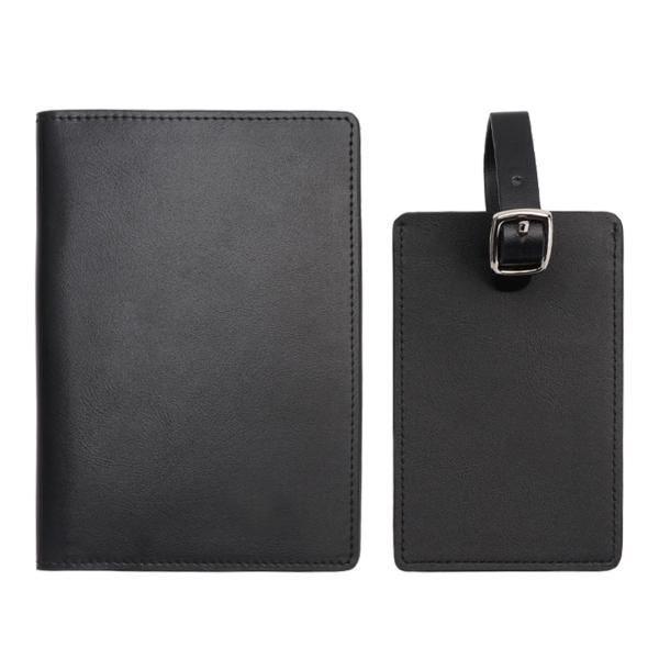 Quality Customized PU Leather Travel Passport Cover Gift Set RFID Personalized Passport for sale